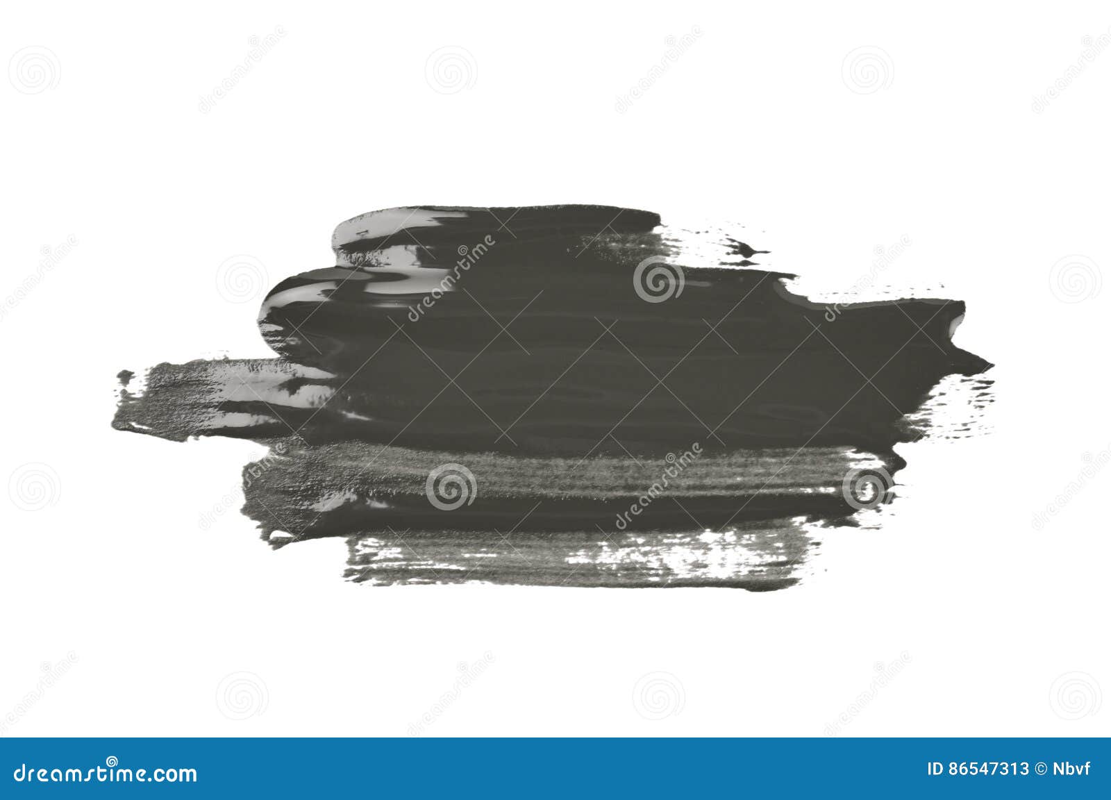 Smudged Splash of Paint Isolated Stock Image - Image of liquid, shape ...