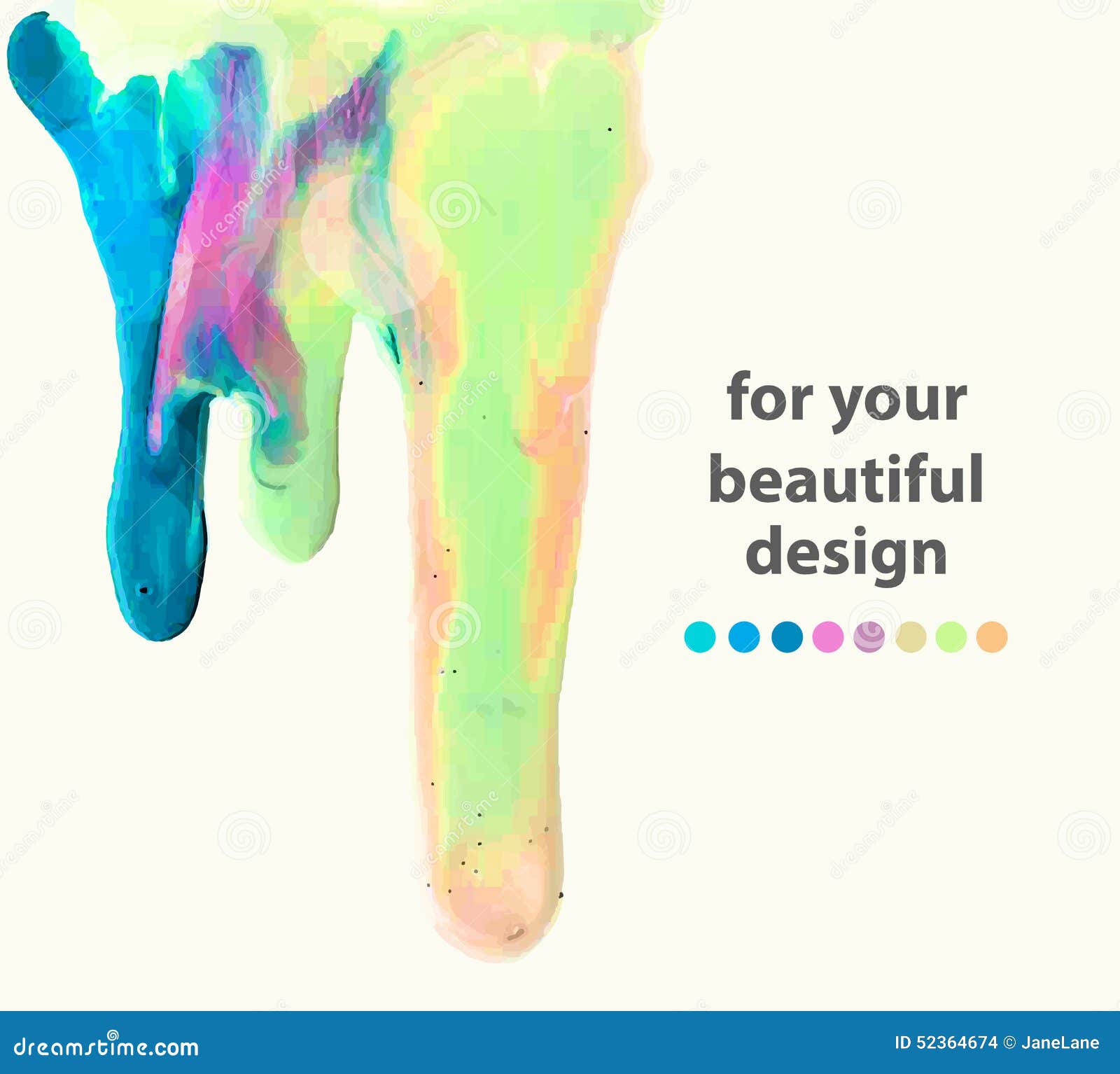 Smudges of Paint, Colorful Abstract Illustration Stock Vector ...