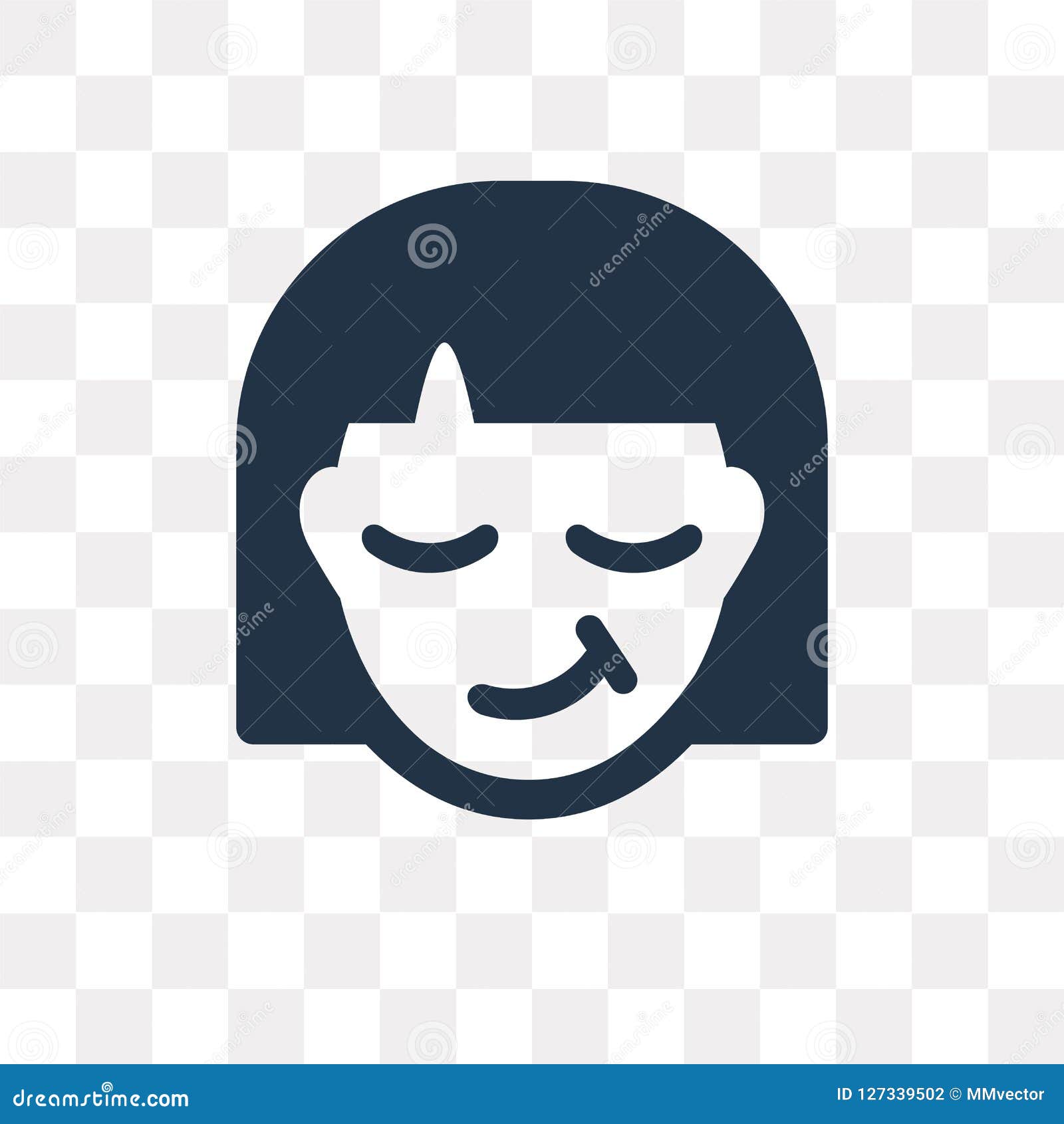 Smug Vector Icon Isolated On Transparent Background, Linear Smug ...