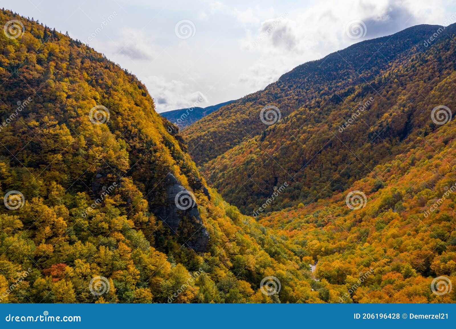 Smugglers Notch, Vermont stock photo. Image of autumn - 206196428