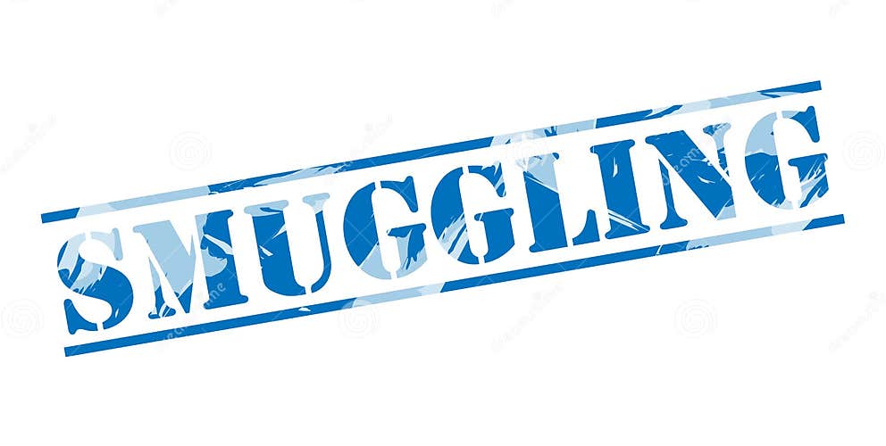 Smuggling blue stamp stock illustration. Illustration of banner - 97578459