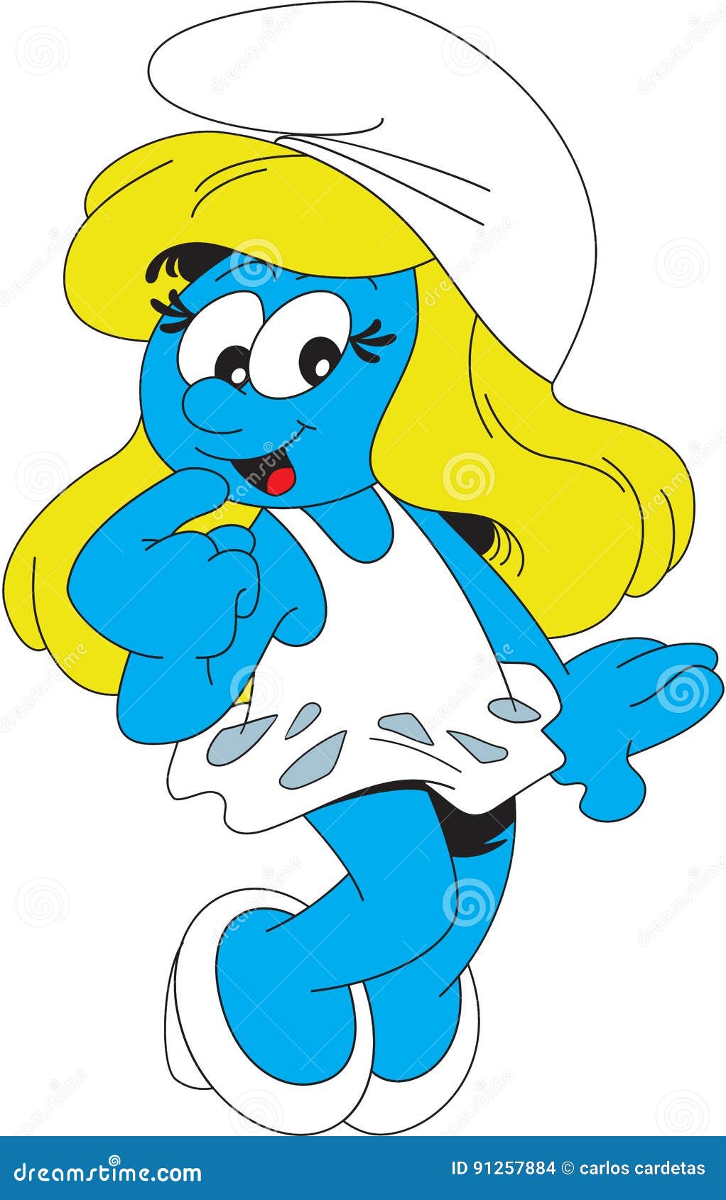 Smurfette Comics Cartoon Illustration Editorial Stock Image ...