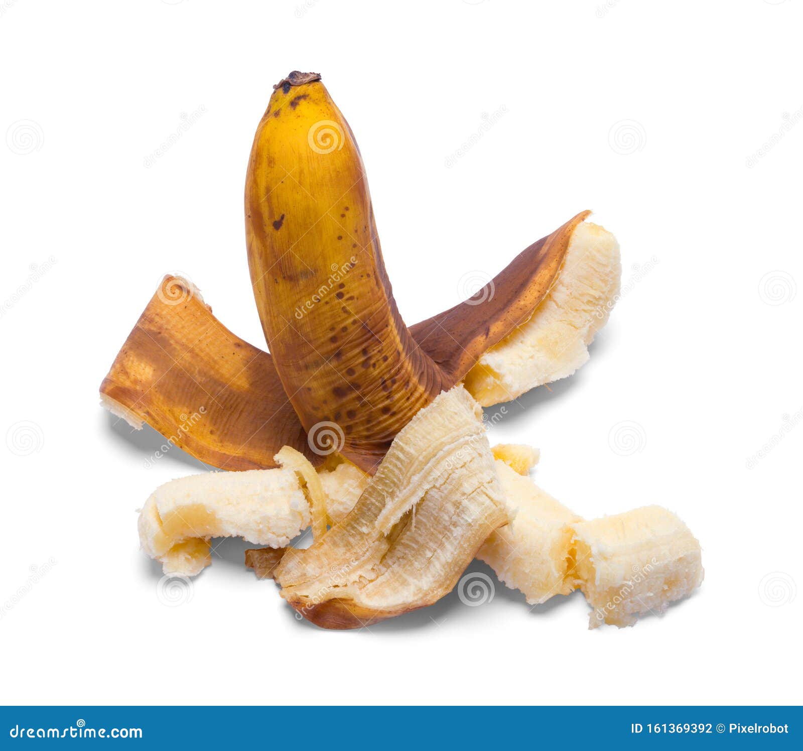 Smushed Banana stock photo. Image of side, organic, fruit - 161369392
