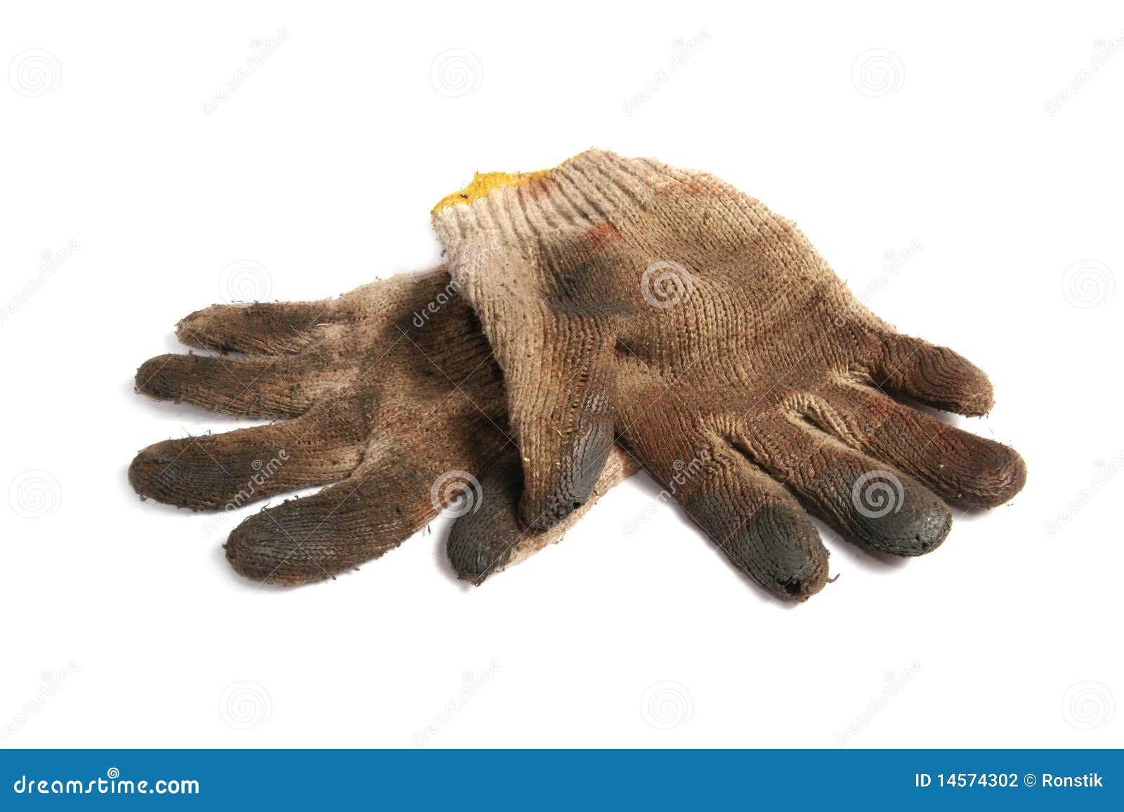 Smutsiga handskar arkivfoto. Bild av bomull, arbete, renovera - 14574302