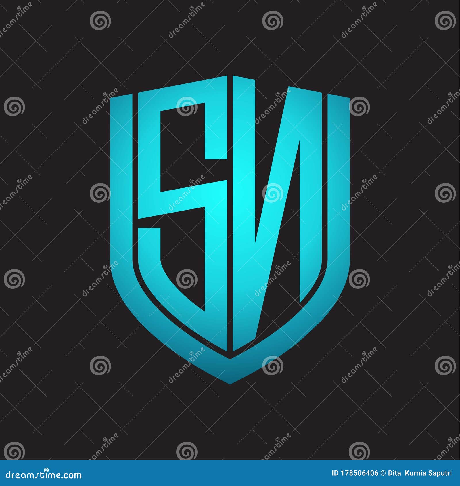 SN Logo Monogram with Emblem Shield Design Isolated with Blue Colors on ... SN Logo Monogram with Emblem Shield Design Isolated with Blue Colors on ...