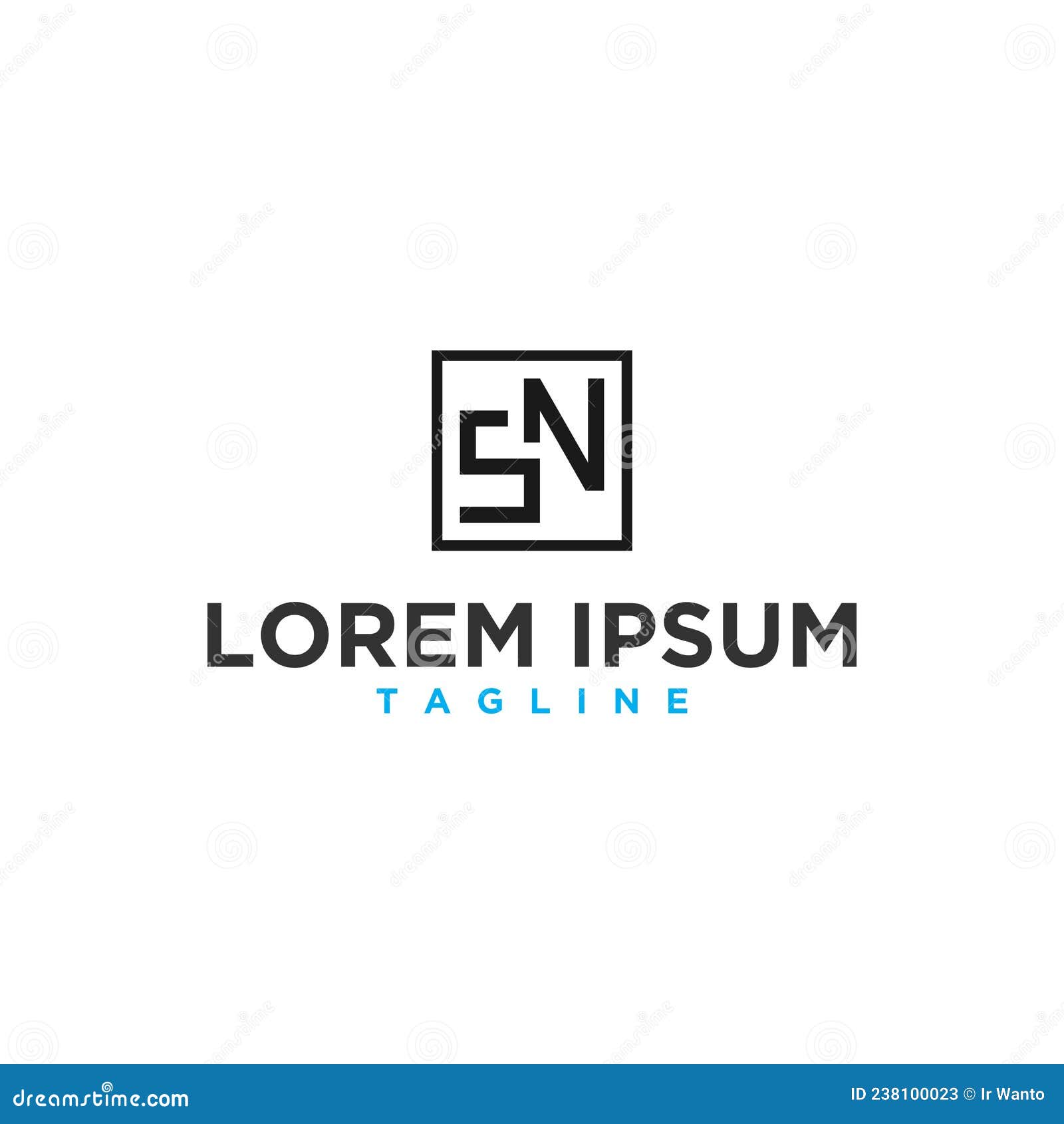 Sn Monogram Logo Design Inspiration Stock Vector - Illustration of icon ...