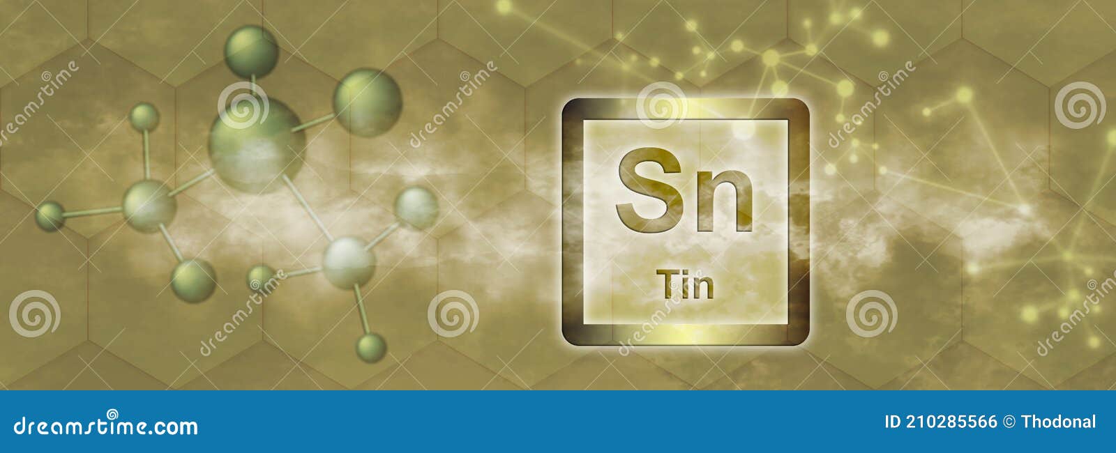 Sn Symbol. Tin Chemical Element Stock Illustration - Illustration of ...