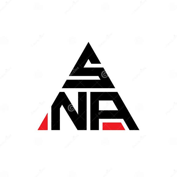 SNA Triangle Letter Logo Design with Triangle Shape. SNA Triangle Logo ...