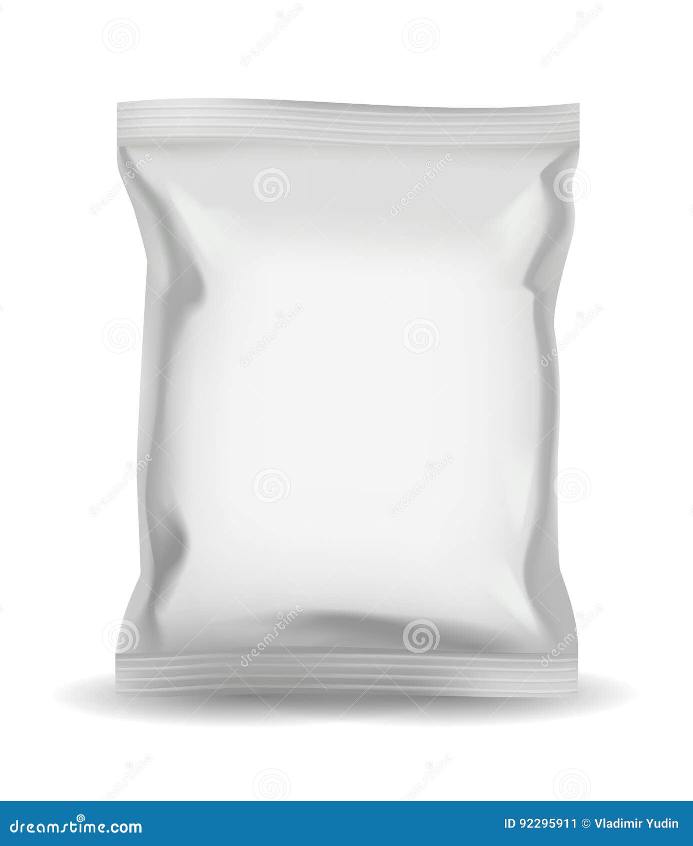 Snack bag packaging stock vector. Illustration of vector - 92295911