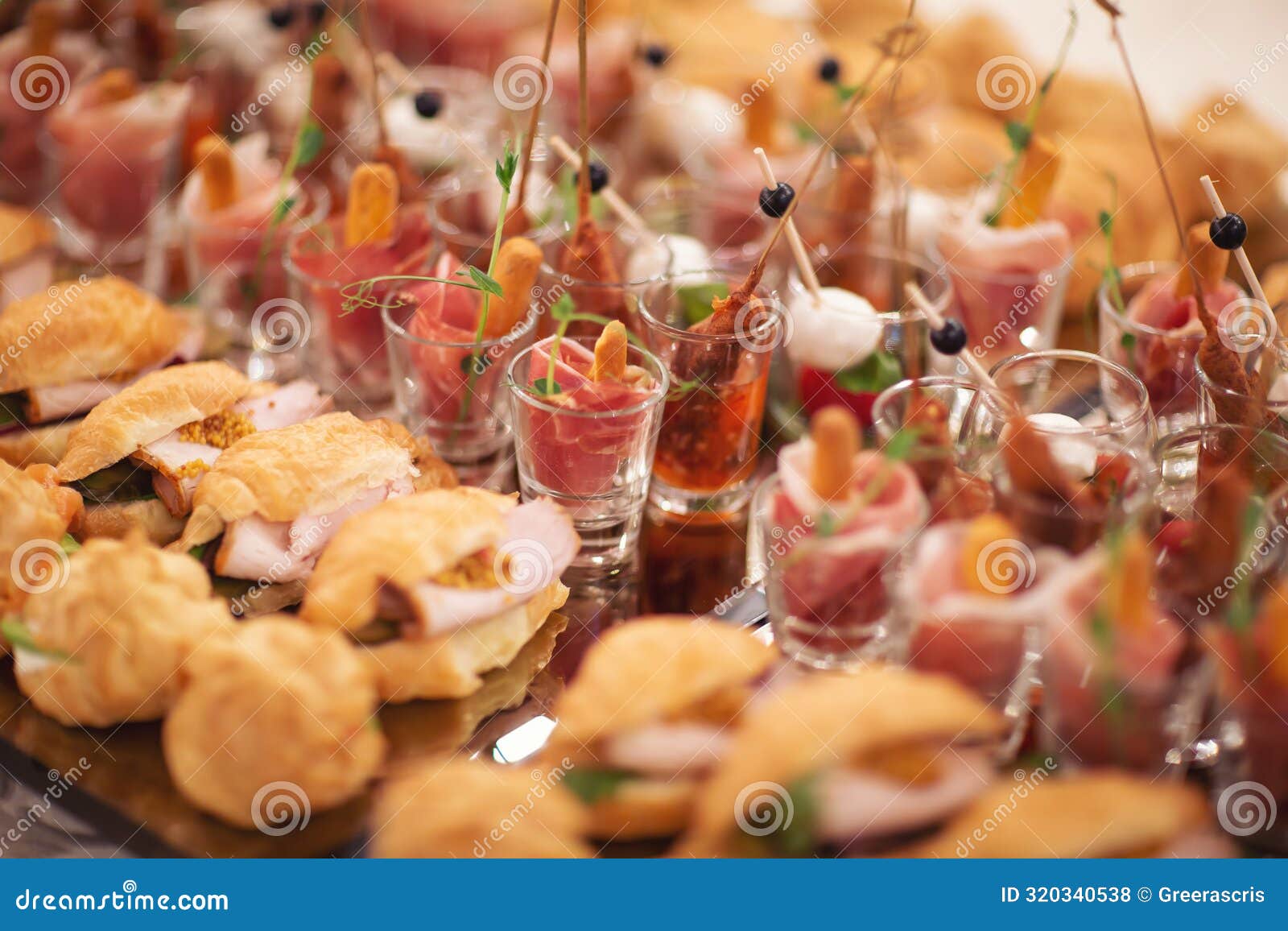 Snack on a Buffet Table during a Party. Snacks for the Holiday ...
