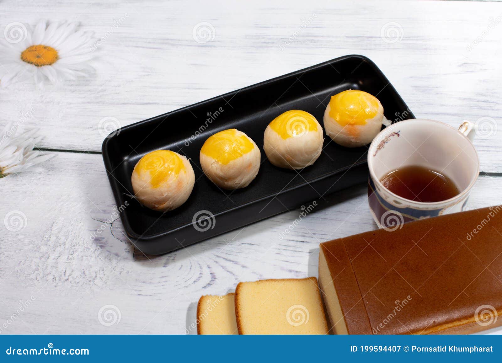 Snack Chinese Pastry and Tea Stock Image - Image of food, delicious ...