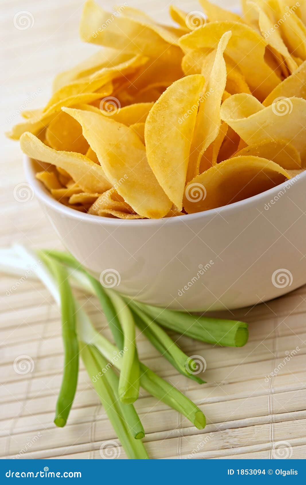 Snack from Crackling Potato Chips Stock Photo - Image of fresh ...