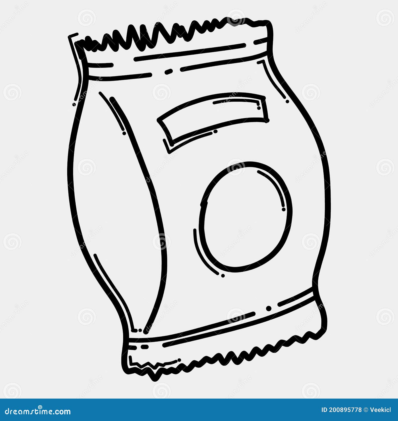 Snack Doodle Vector Icon. Drawing Sketch Illustration Hand Drawn Line ...