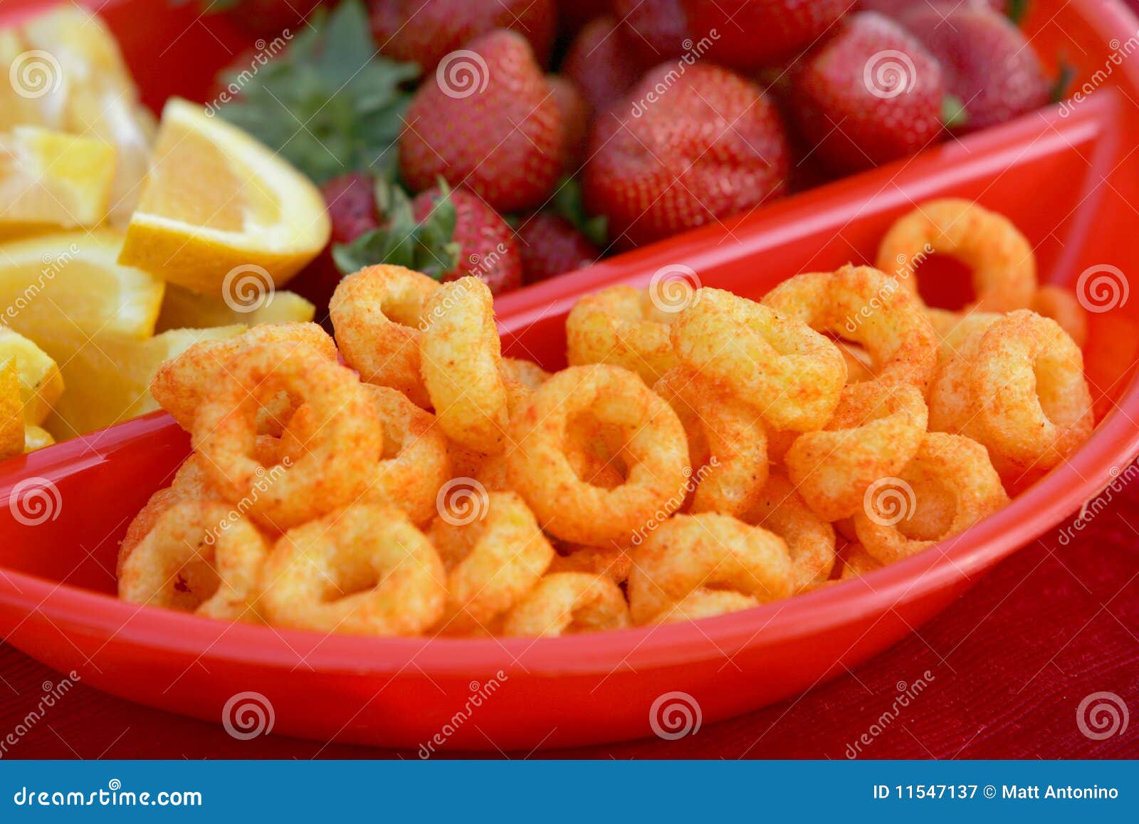 Snack Food in Divided Bowl stock image. Image of still - 11547137