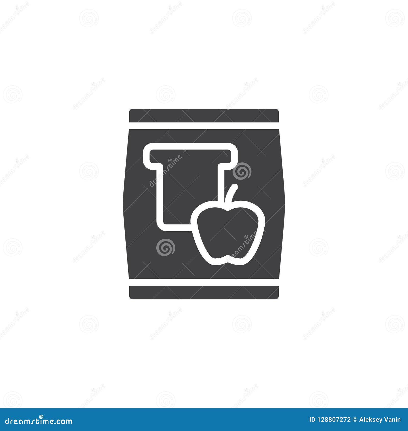 Snack Food Pack Vector Icon Stock Vector - Illustration of school ...