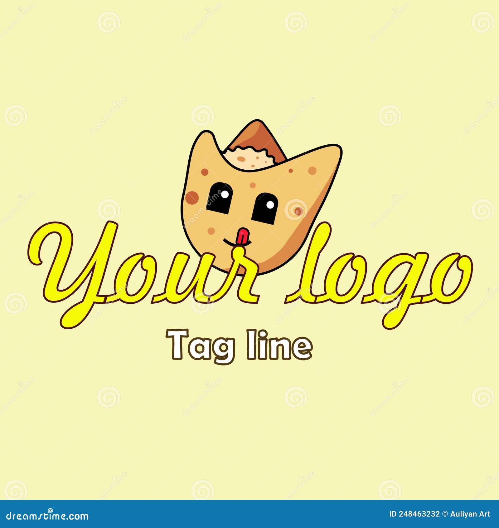 Snack Logo, Simple Gray Style Cartoon Vector | CartoonDealer.com #100525951