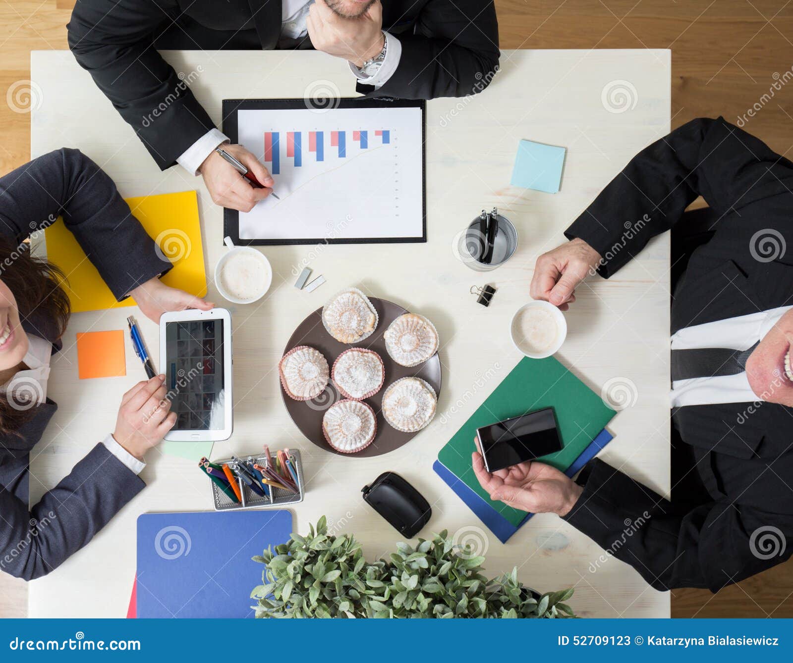 Snack on meeting stock image. Image of colleague, office - 52709123