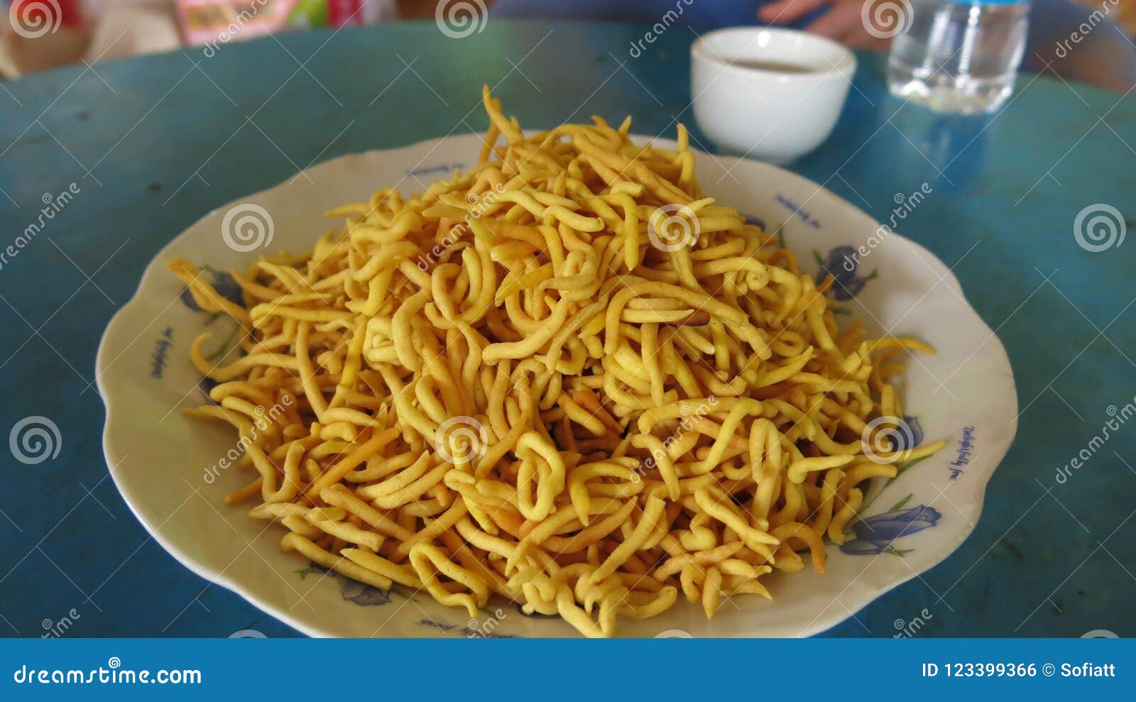 Snack in Myanmar stock photo. Image of asian, crispy - 123399366