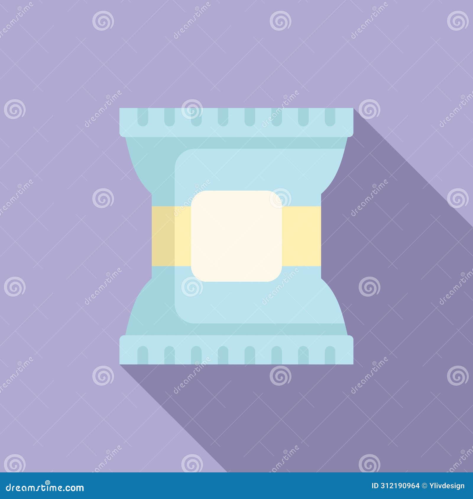 Snack Pack Icon Flat Vector. Fast Food Bag Stock Vector - Illustration ...