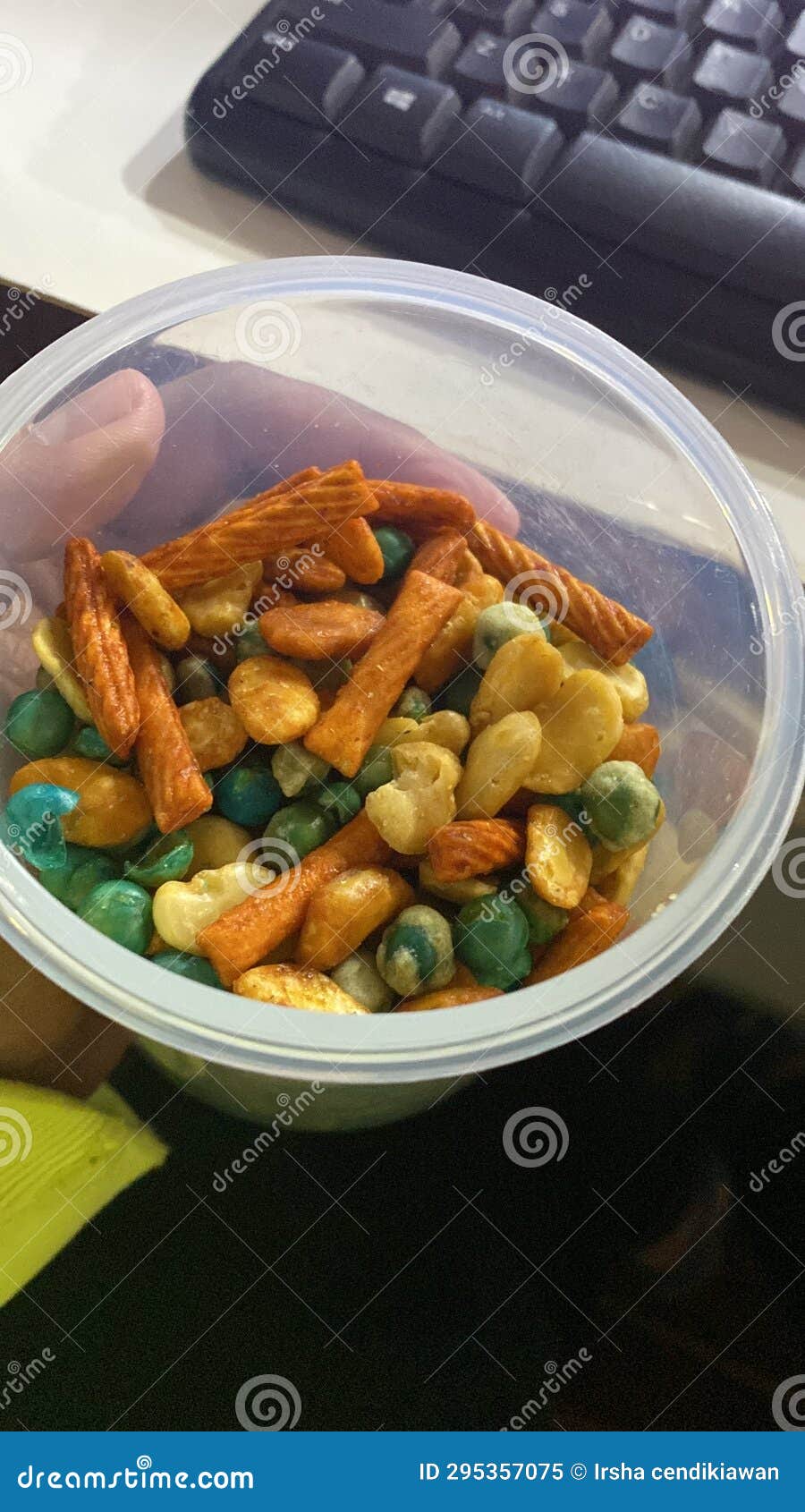 Snack Peanuts in the Office Stock Image - Image of snack, home: 295357075