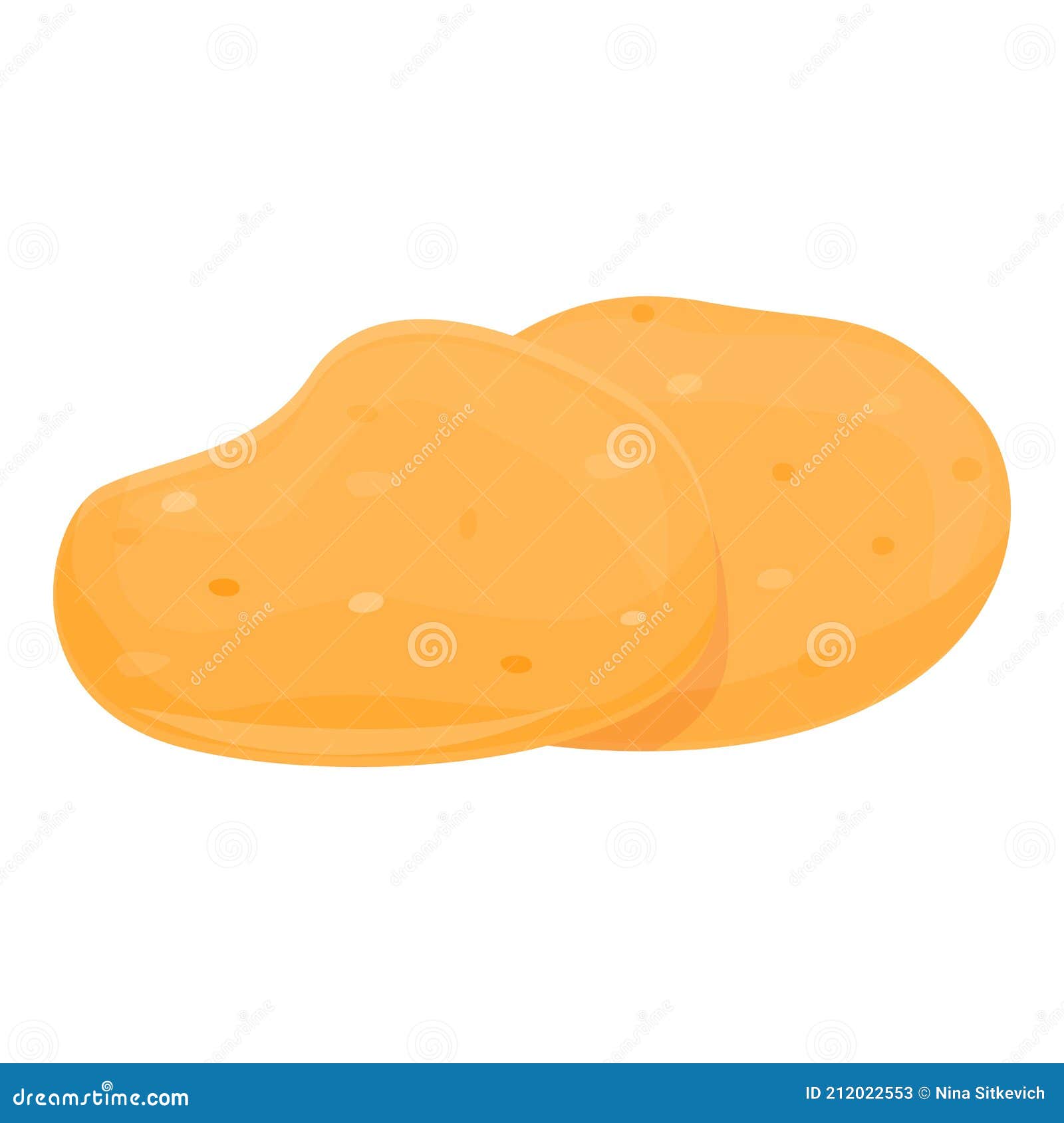 Snack Pita Bread Icon, Cartoon Style Stock Vector - Illustration of ...