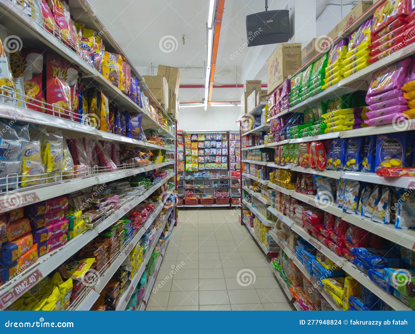 The Snack Section at One of the Supermarkets Stock Photo - Image of ...