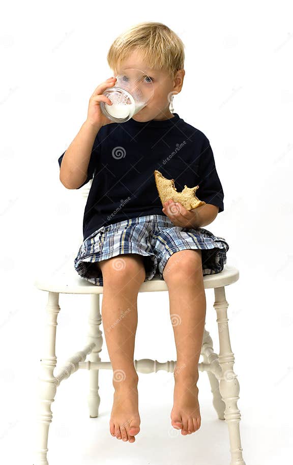 Snack time stock image. Image of eating, collation, milk - 2723161