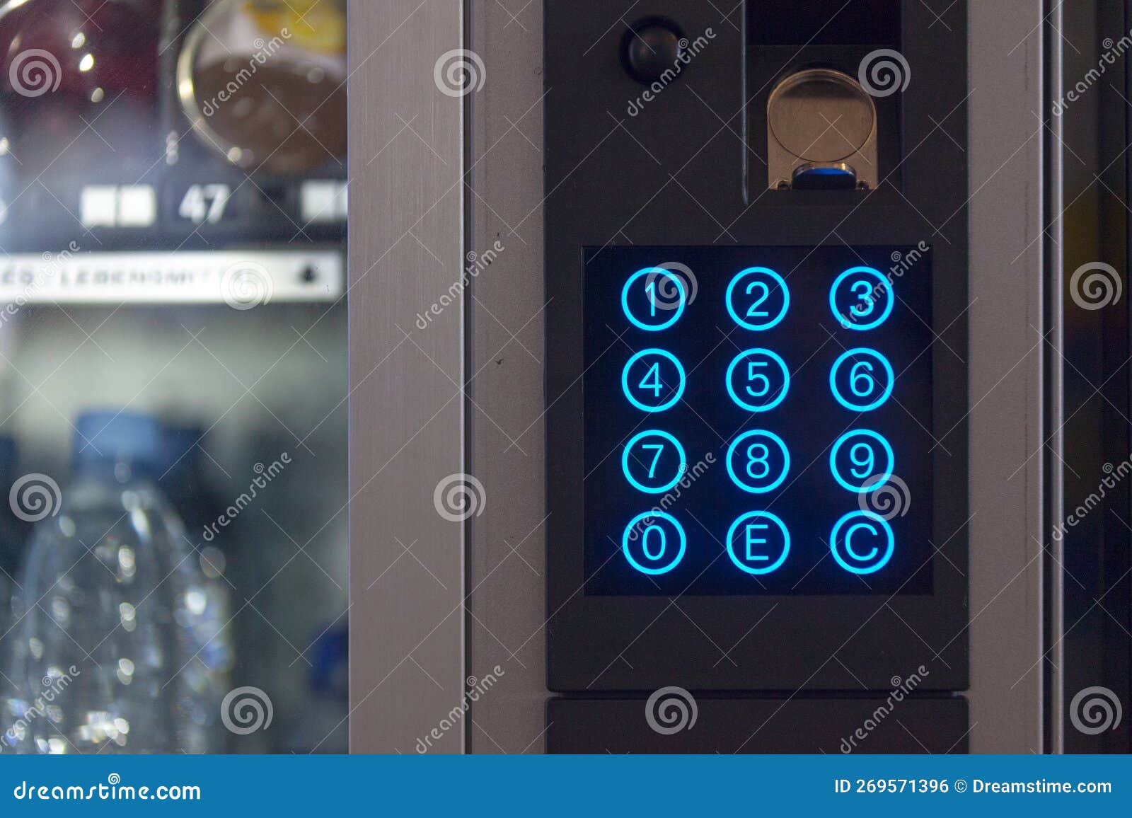 Snack Vending Machine stock photo. Image of push, snack - 269571396