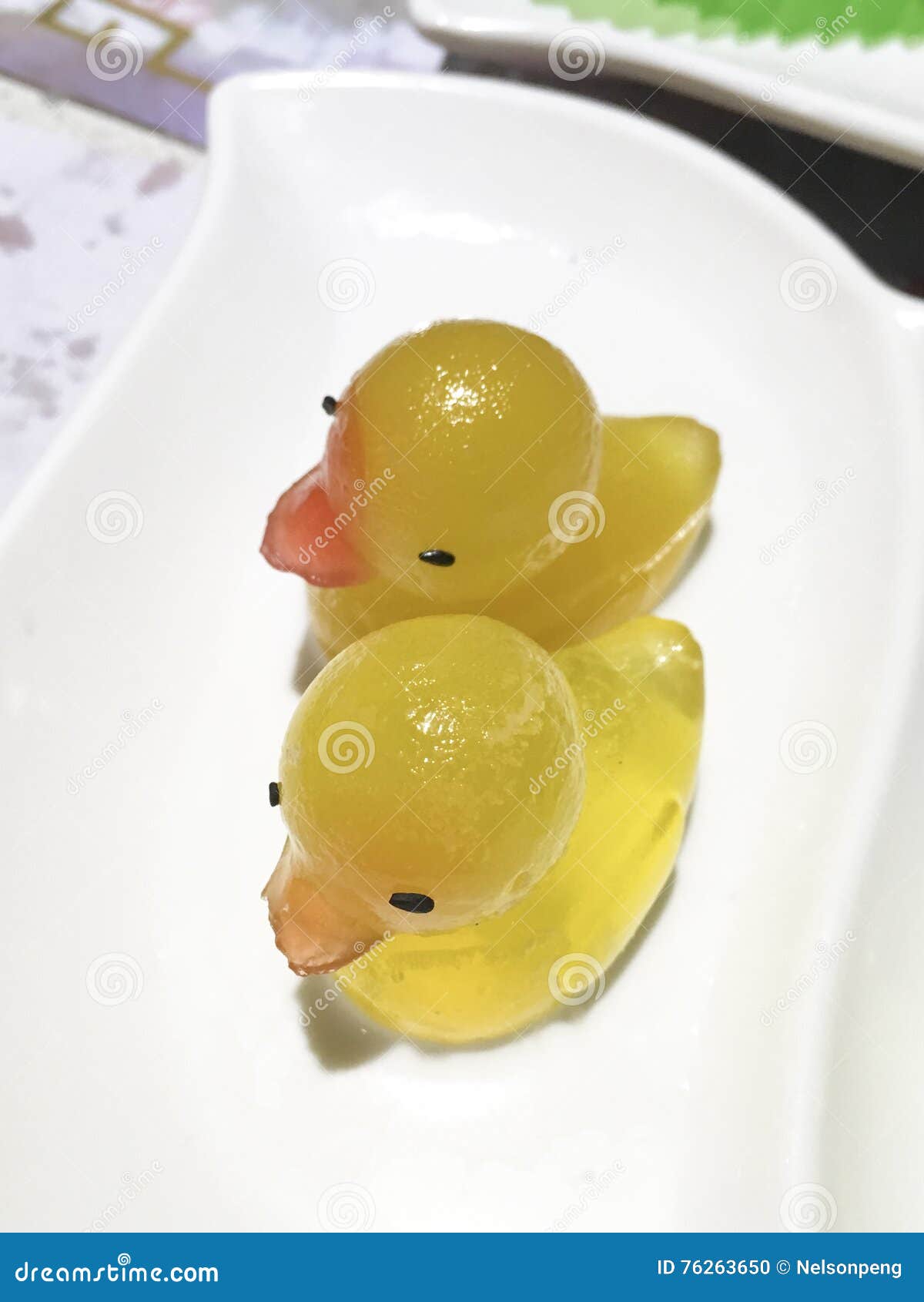 Snack in Yellow Duck Shape of Cantonese Tea Culture Stock Photo - Image ...