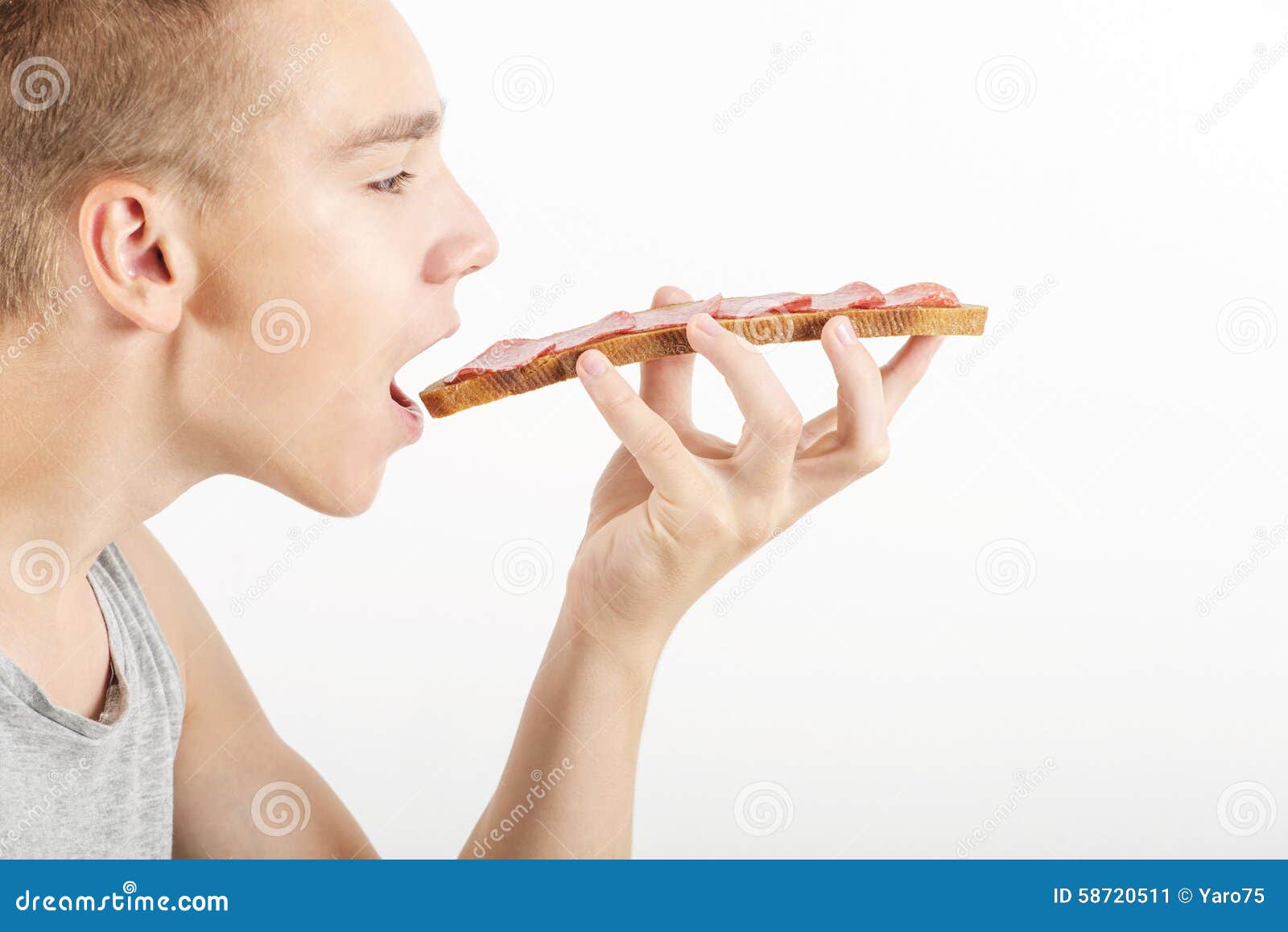 Snack stock image. Image of ethnicity, caucasian, bite - 58720511