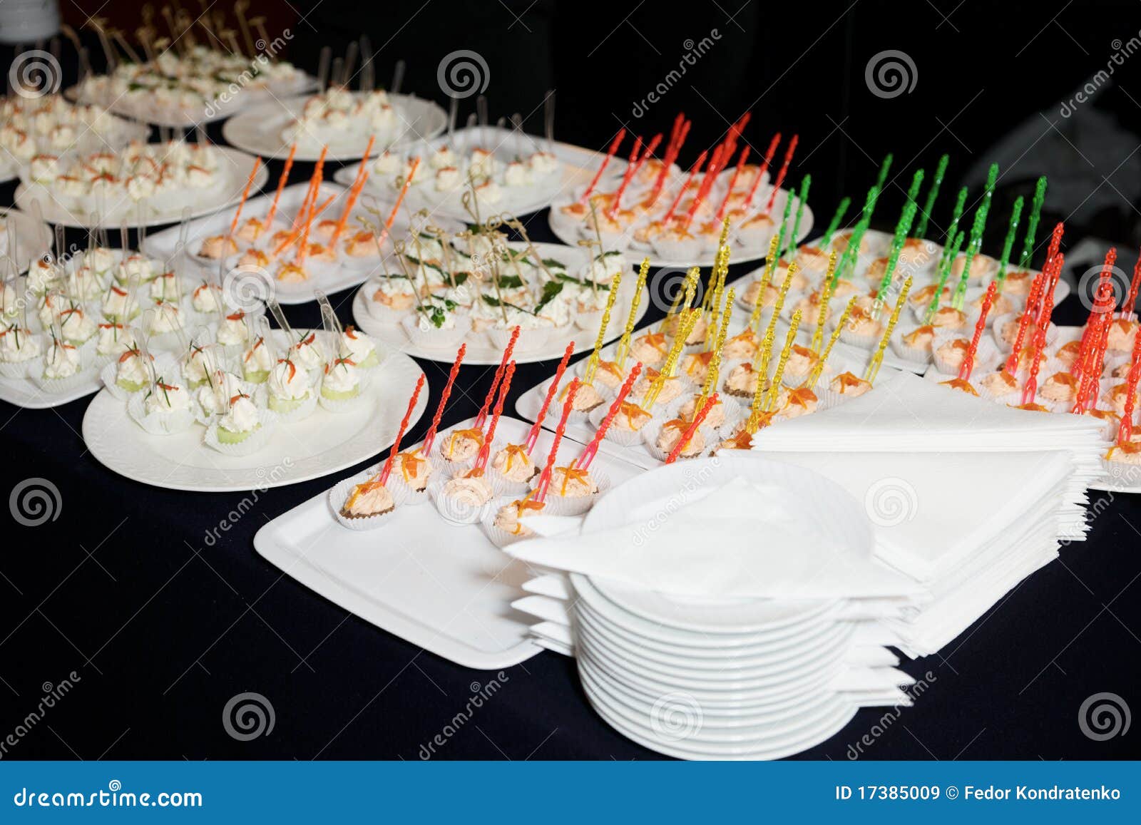 Snacks on banquet table stock image. Image of meat, platter - 17385009