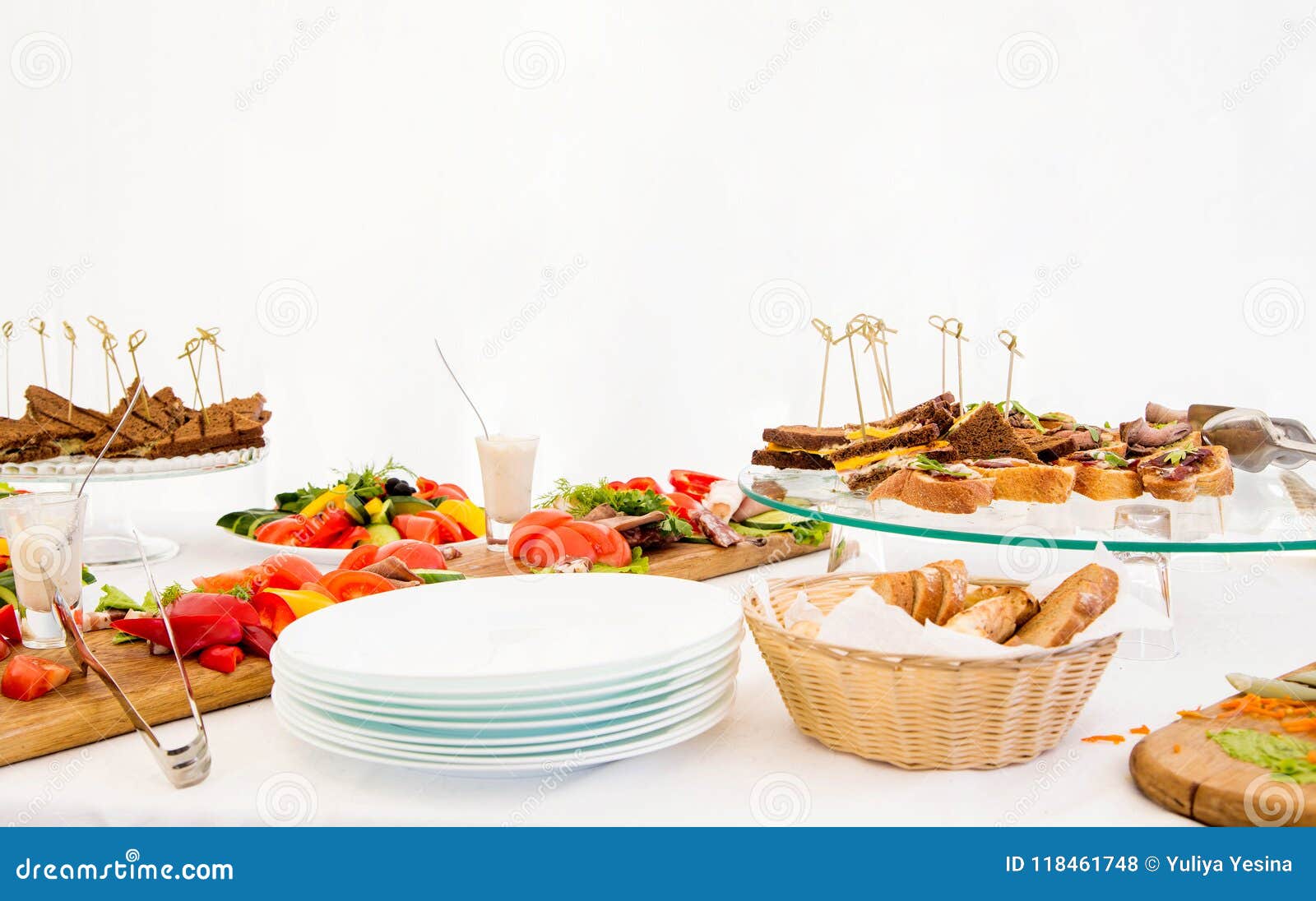 Snacks on a buffet table stock photo. Image of healthy - 118461748