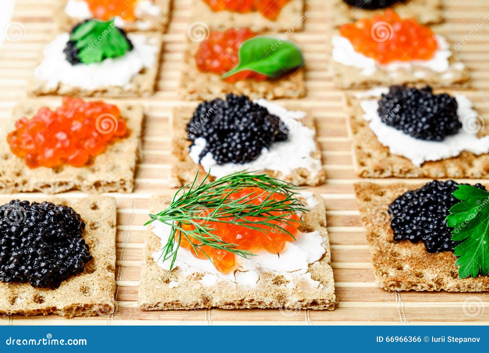 Snacks with caviar stock photo. Image of rare, meal, cheese - 66966366