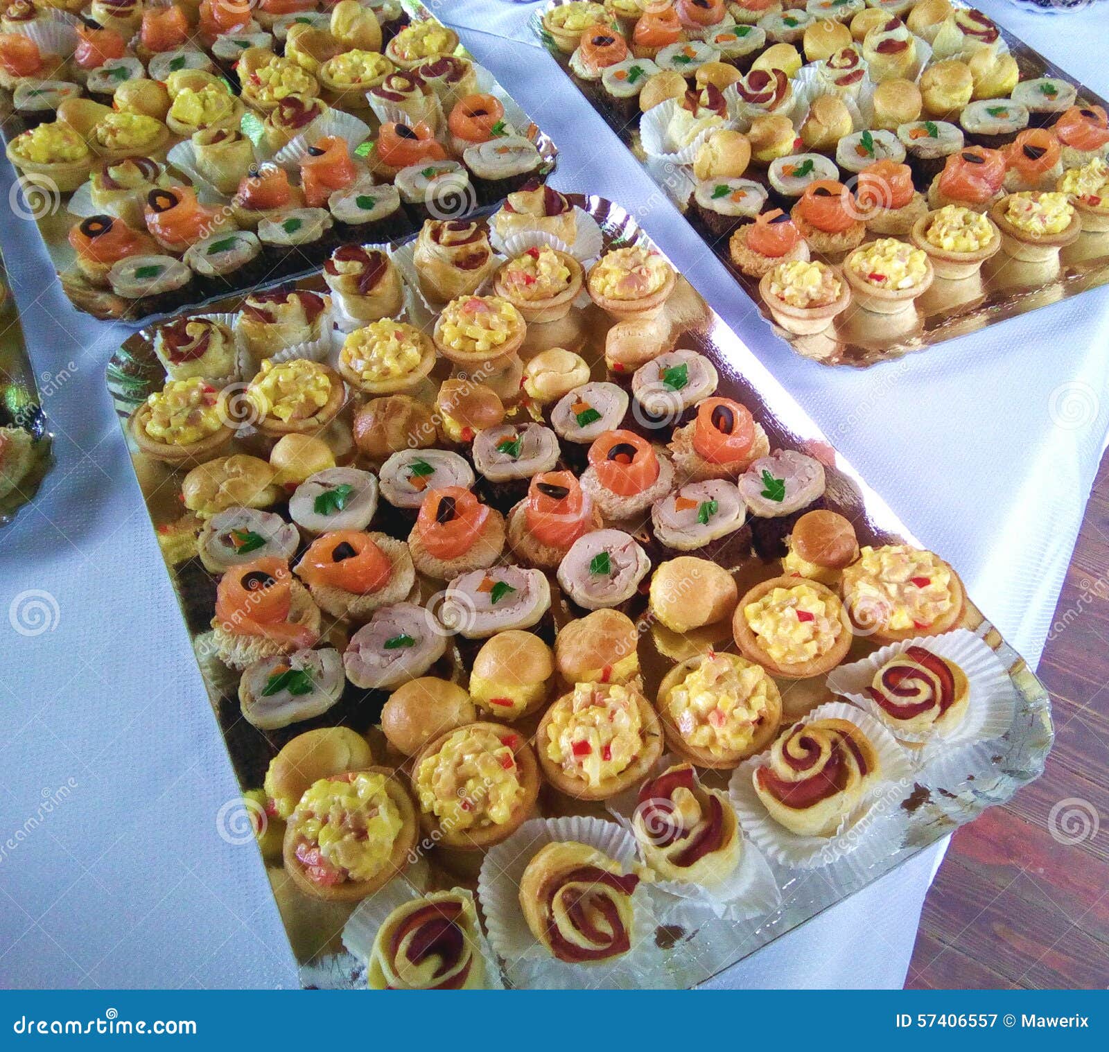 Snacks on plate stock image. Image of gourmet, bread - 57406557