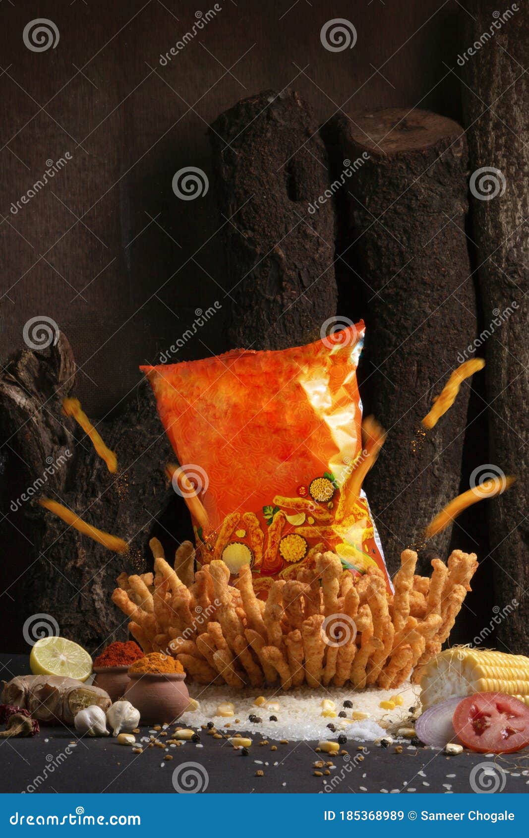 Snacks Package Smashed Stock Photo Stock Image - Image of smashed ...