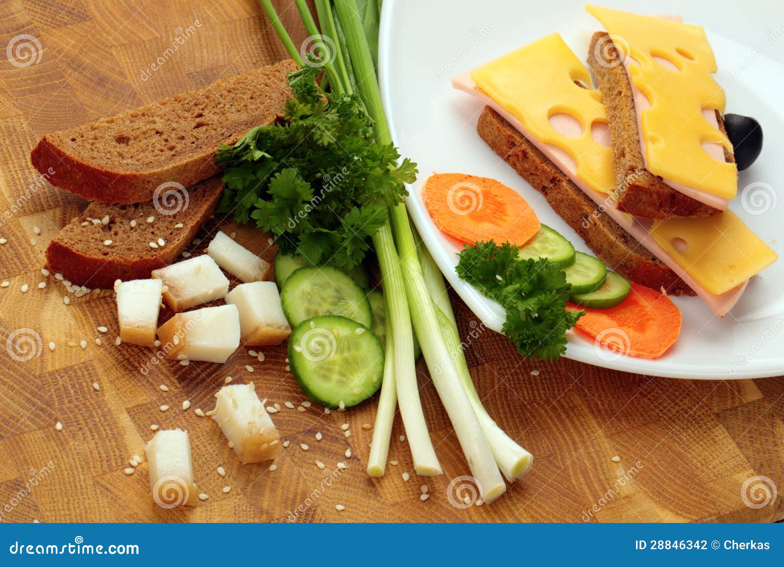 Snacks and sandwiches stock photo. Image of food, fresh - 28846342