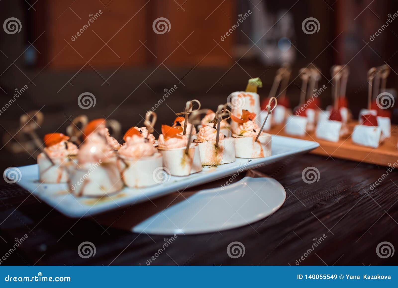 Snacks on table, stock image. Image of catering, buffet - 140055549