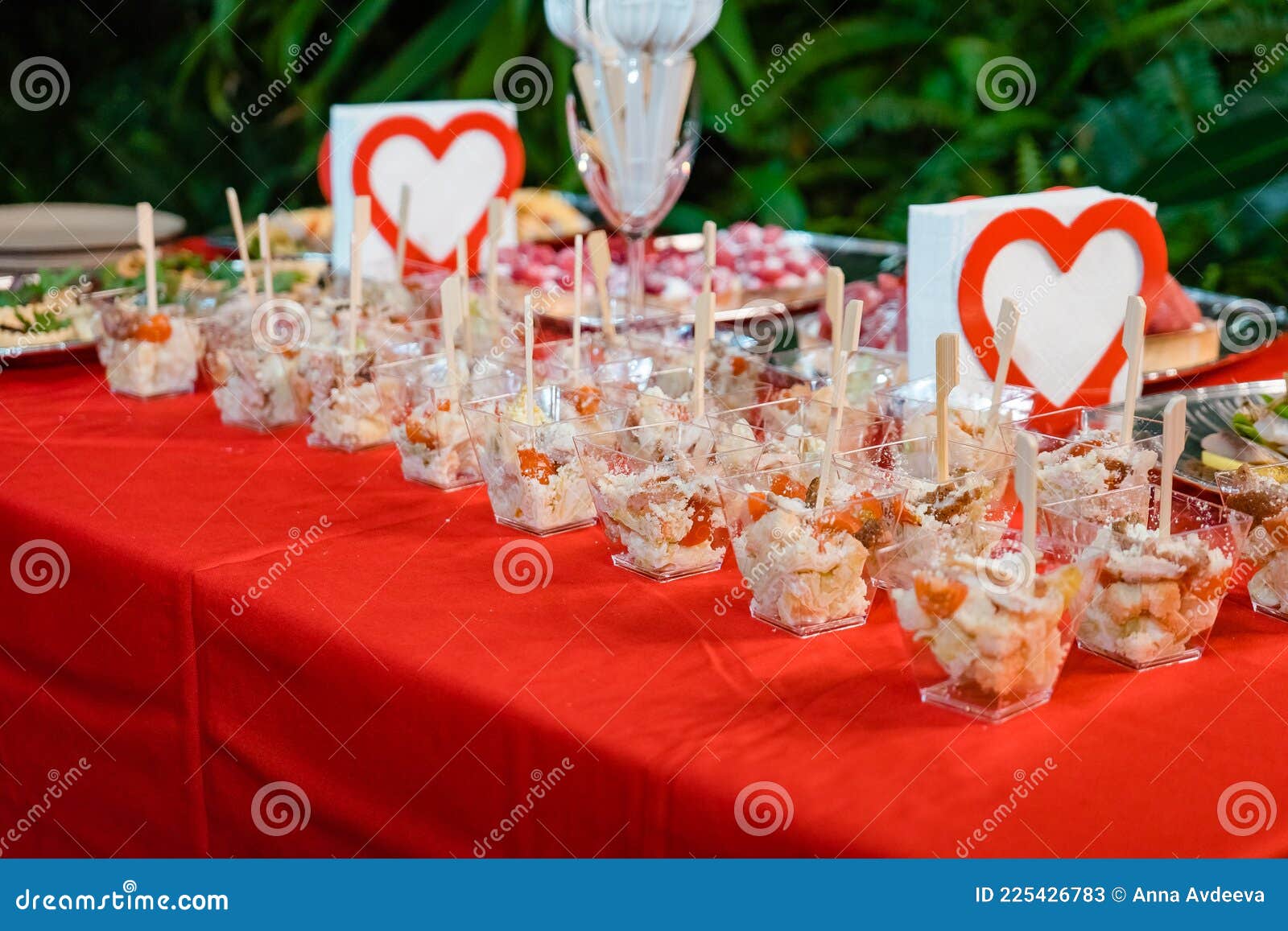 The Snacks on a Table at the Tasting Party Stock Image - Image of party ...