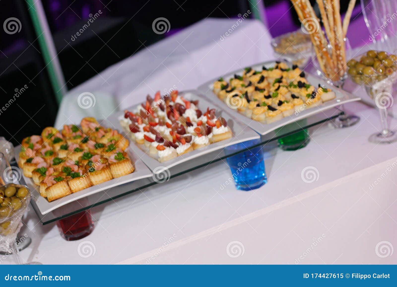 Snacks and Tasty Morsels in a Buffet Stock Image - Image of gourmet ...