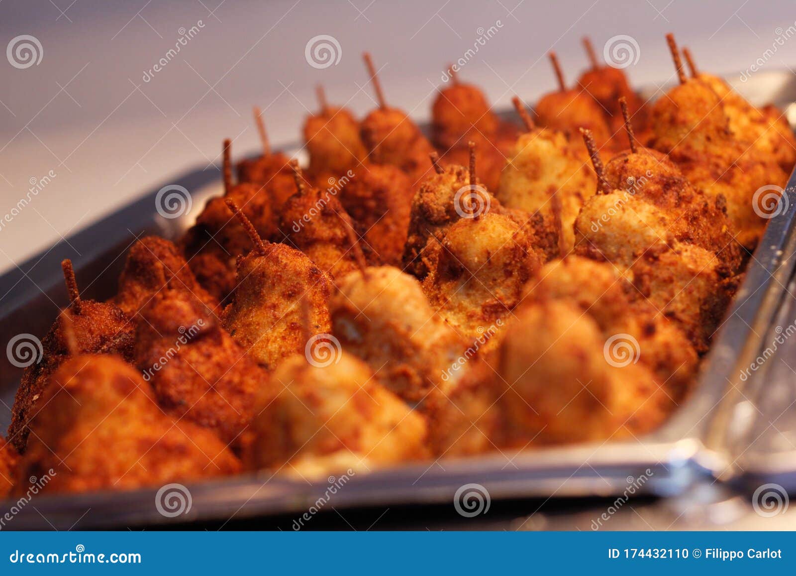 Snacks and Tasty Morsels in a Buffet Stock Photo - Image of event ...