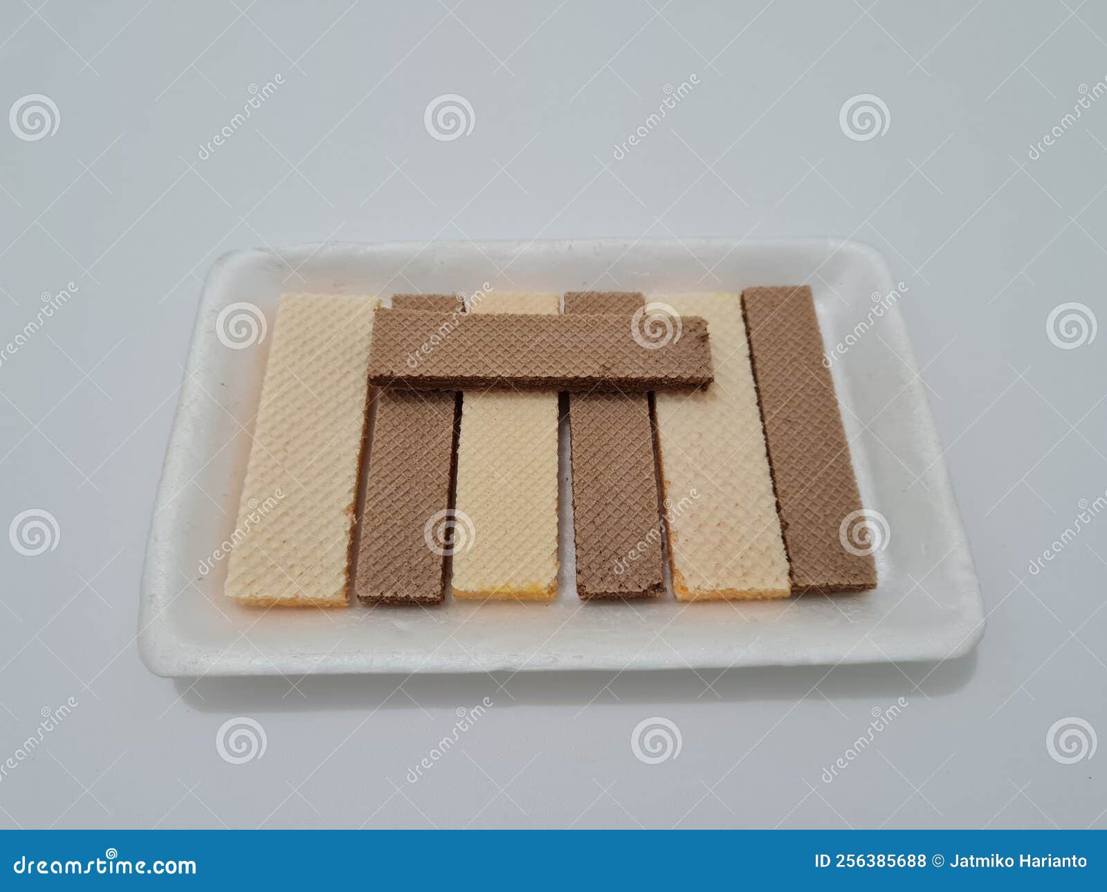 Snacks are Wafers that are Layered in a Container Stock Photo - Image ...