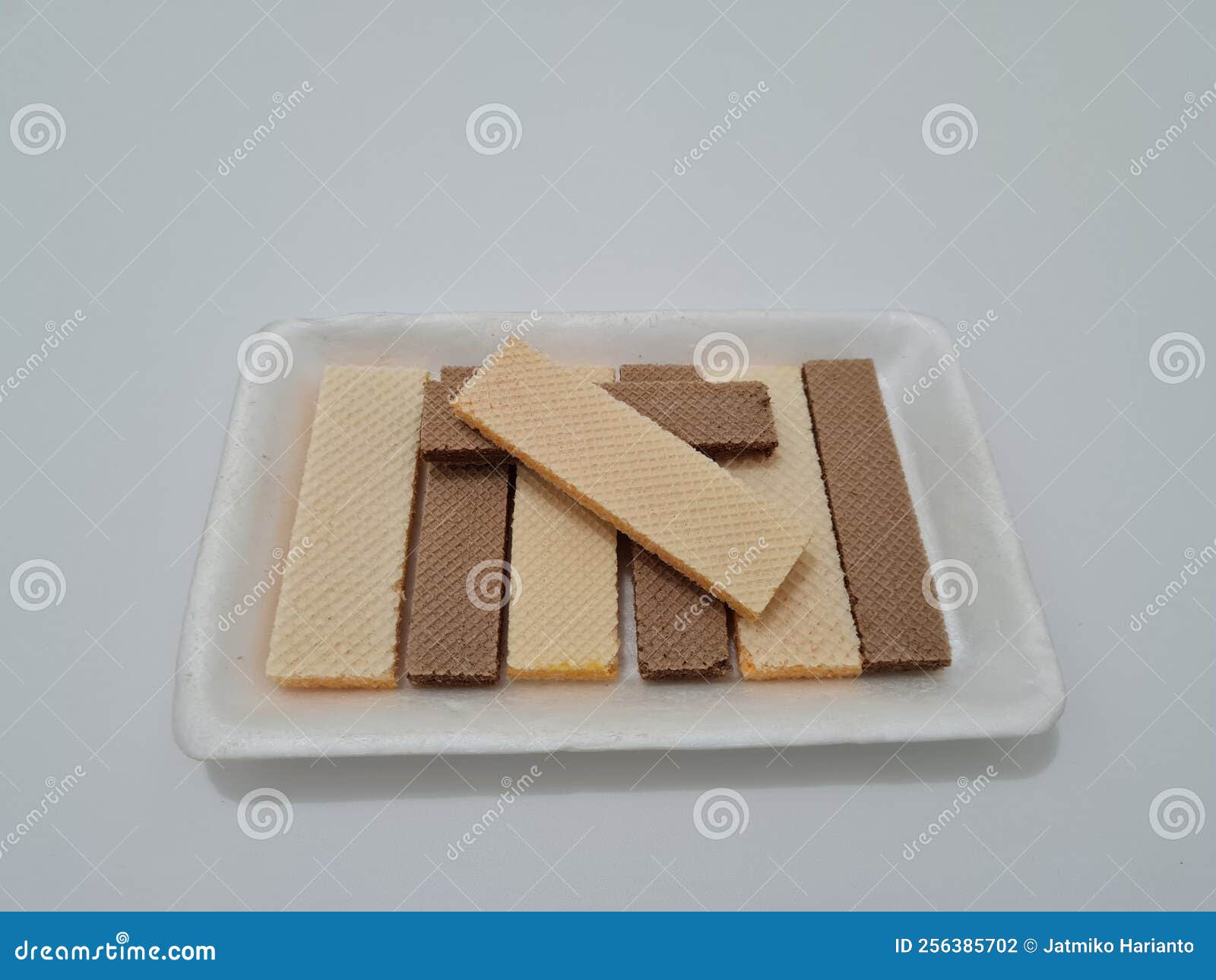 Snacks are Wafers that are Layered in a Container Stock Photo - Image ...