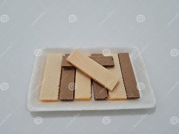 Snacks are Wafers that are Layered in a Container Stock Photo - Image ...