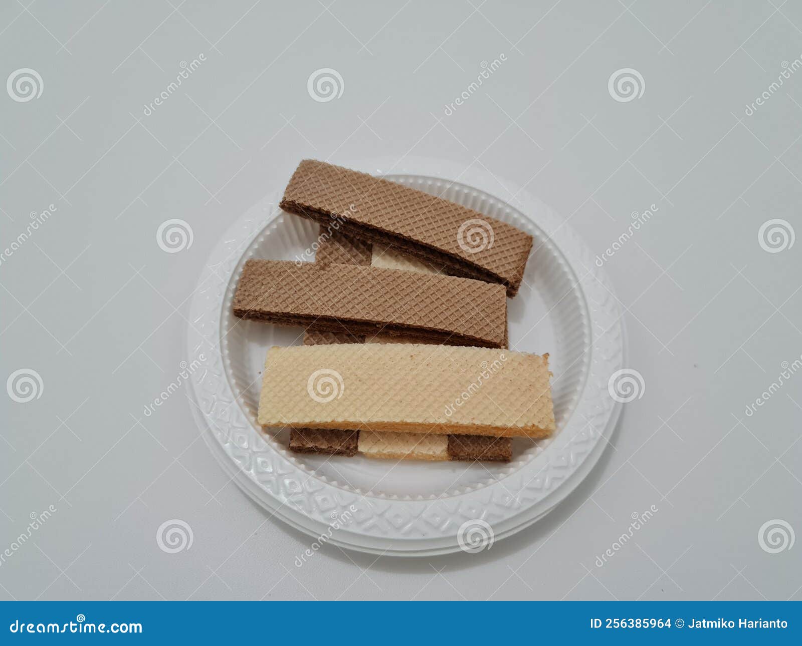Snacks are Wafers that are Layered in a Container Stock Photo - Image ...