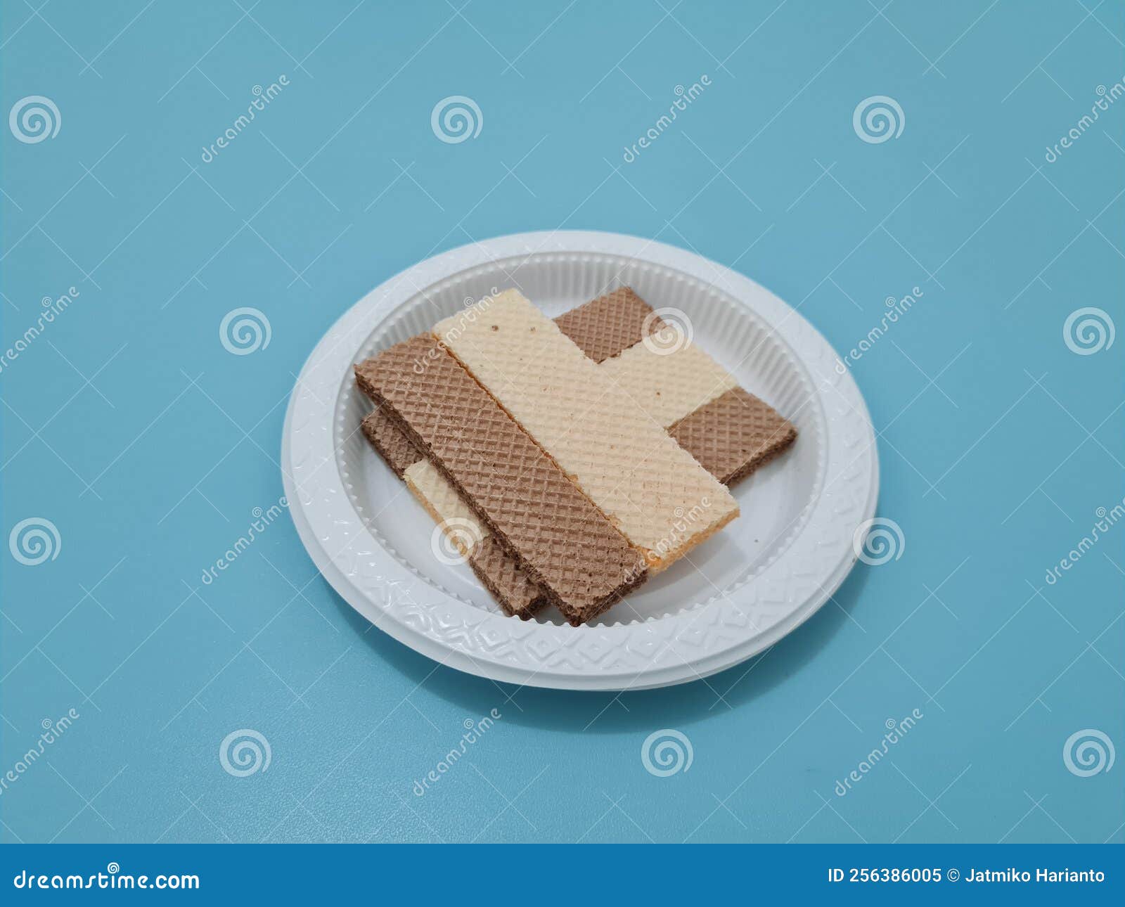 Snacks are Wafers that are Layered in a Container Stock Image - Image ...