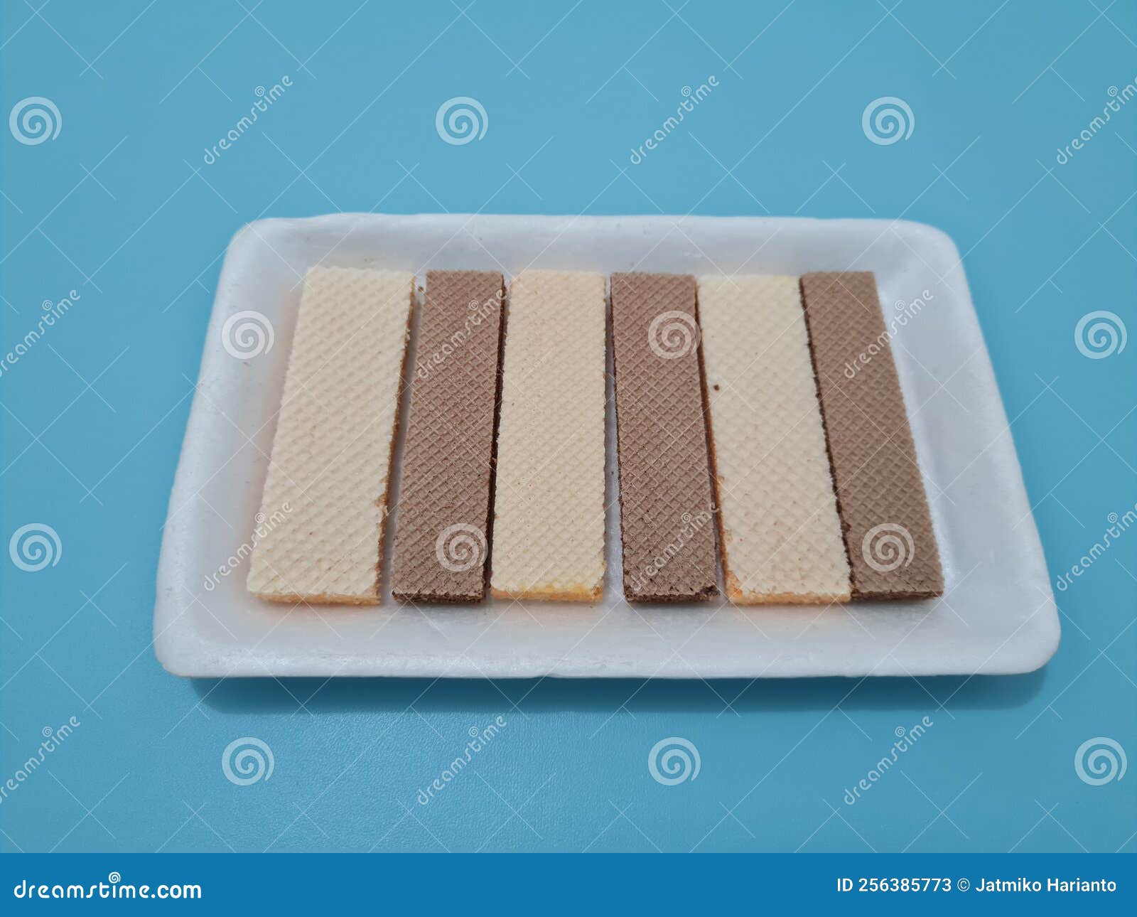 Snacks are Wafers that are Layered in a Container Stock Image - Image ...