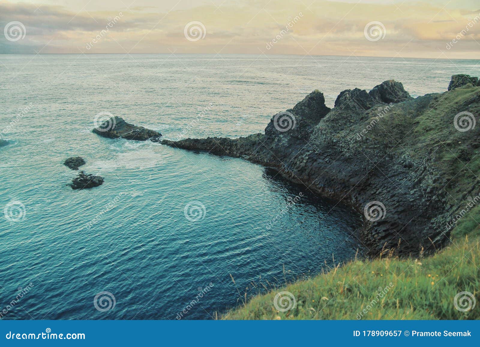 The Snaefellsjokull Cliff, Famous Cliff of the Western of ICELAND Stock ...