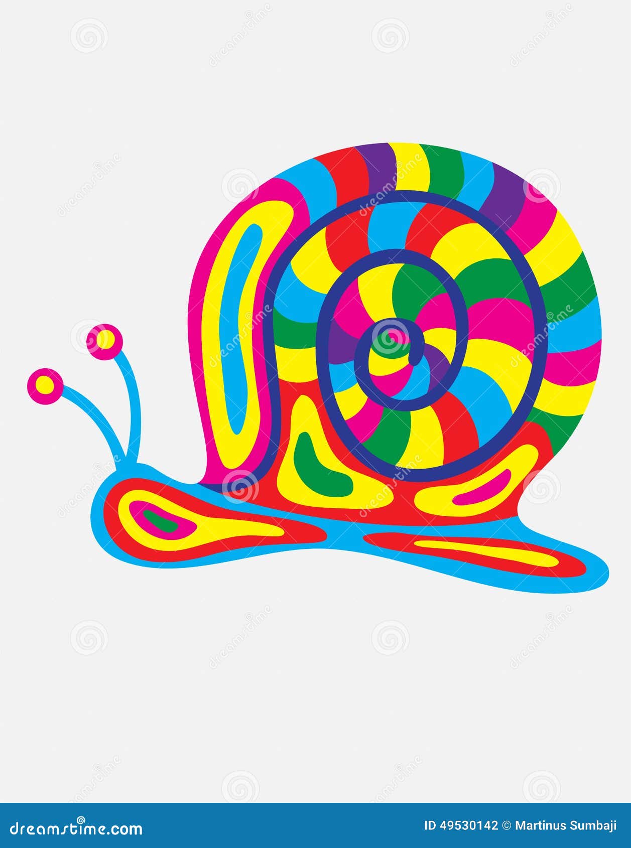 Snail abstract colorfully stock vector. Illustration of abstract - 49530142