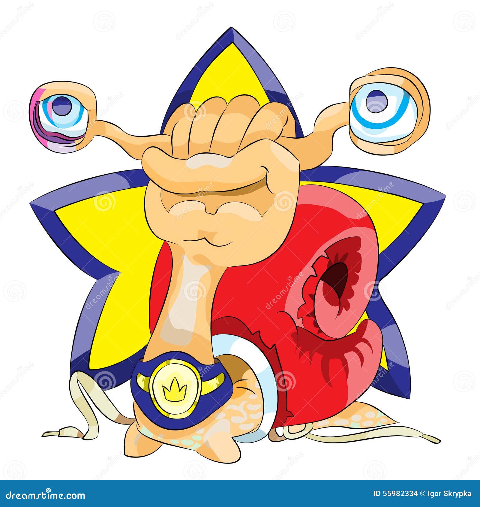 Snail boxer. stock vector. Illustration of purple, funny - 55982334