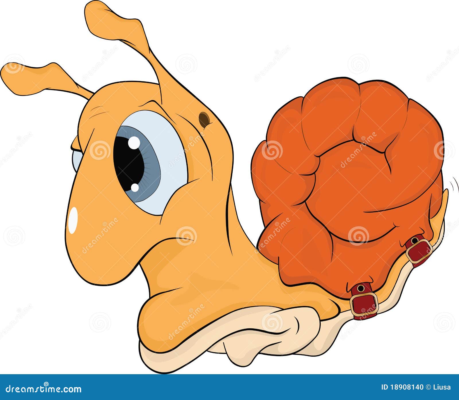 Snail.Cartoon Vector Illustration | CartoonDealer.com #18908140